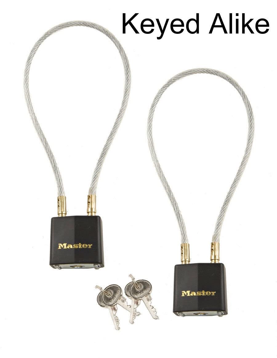 Motorcycle Helmet Lock-Master Lock #99KA - 2 Keyed Alike