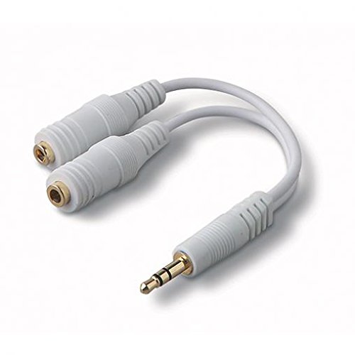 Headphones Splitter Compatible with Samsung Galaxy Tab A 10.1 (2019) Tablet - 3.5mm Earphone Adapter Dual Headset Port Audio Jack Adaptor for Galaxy Tab A 10.1 (2019) Model ONLY