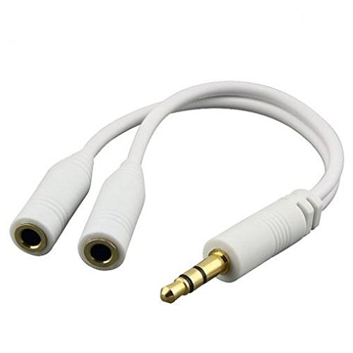 Headphones Splitter Compatible with Samsung Galaxy Tab A 10.1 (2019) Tablet - 3.5mm Earphone Adapter Dual Headset Port Audio Jack Adaptor for Galaxy Tab A 10.1 (2019) Model ONLY