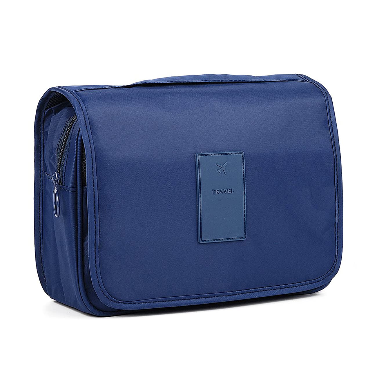 Erliway Travel Hanging Toiletry Bag for Women and Men, Portable Bathroom Shower Bag with Hook, Large Capacity Waterproof Cosmetic Travel Organizer Dopp Kit Organizer for Shampoo, Cosmetic(Navy Blue)