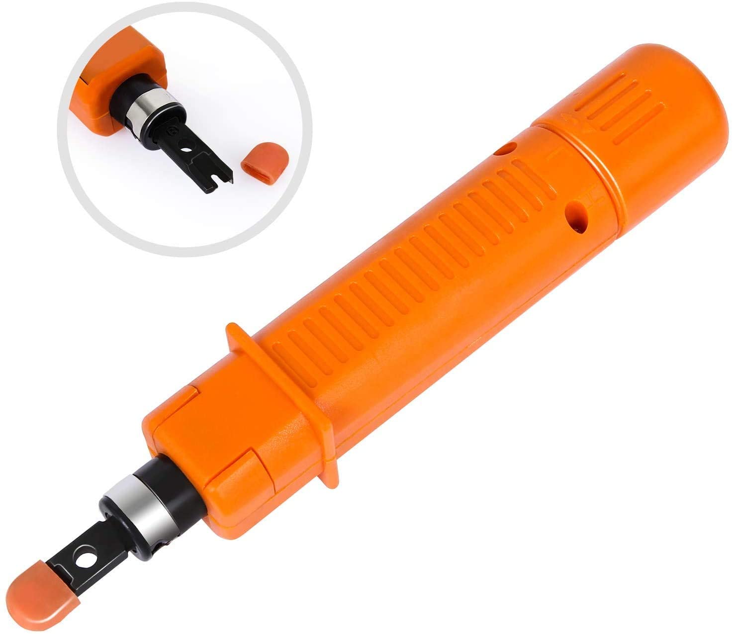 SGILE 9-in-1 Portable Crimping Tool Kit, 8P8C 6P6C 4P4C Connectors, RJ11/RJ12/RJ45 Cat5 Cat5e Network/Phone Cable Tester, Black