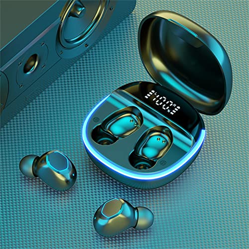 Bluetooth 5.2 Earbuds Earphones, Wireless Sports Headphones, 9D Stereo Sound Earbuds with Charging Box Microphone