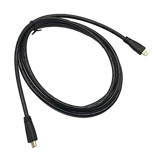 Seadream High Speed Micro HDMI Male to Micro HDMI Male Cable,Micro HDMI Type D Male to Male Cable Gold Plated (Black 6Feet)