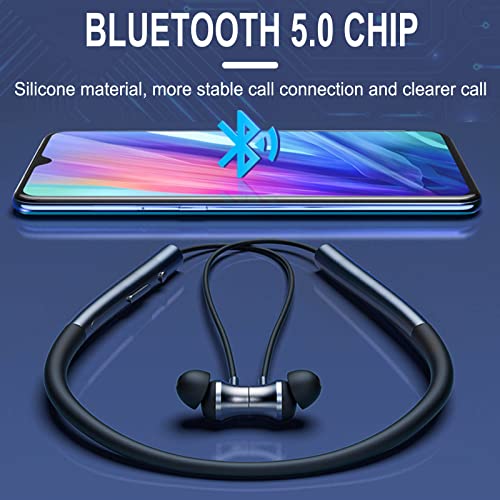 Wireless High-Power Headphones Bluetooth Earphones Double Ear Neck Hoop Ear Neck-Mounted Earphones for Sports