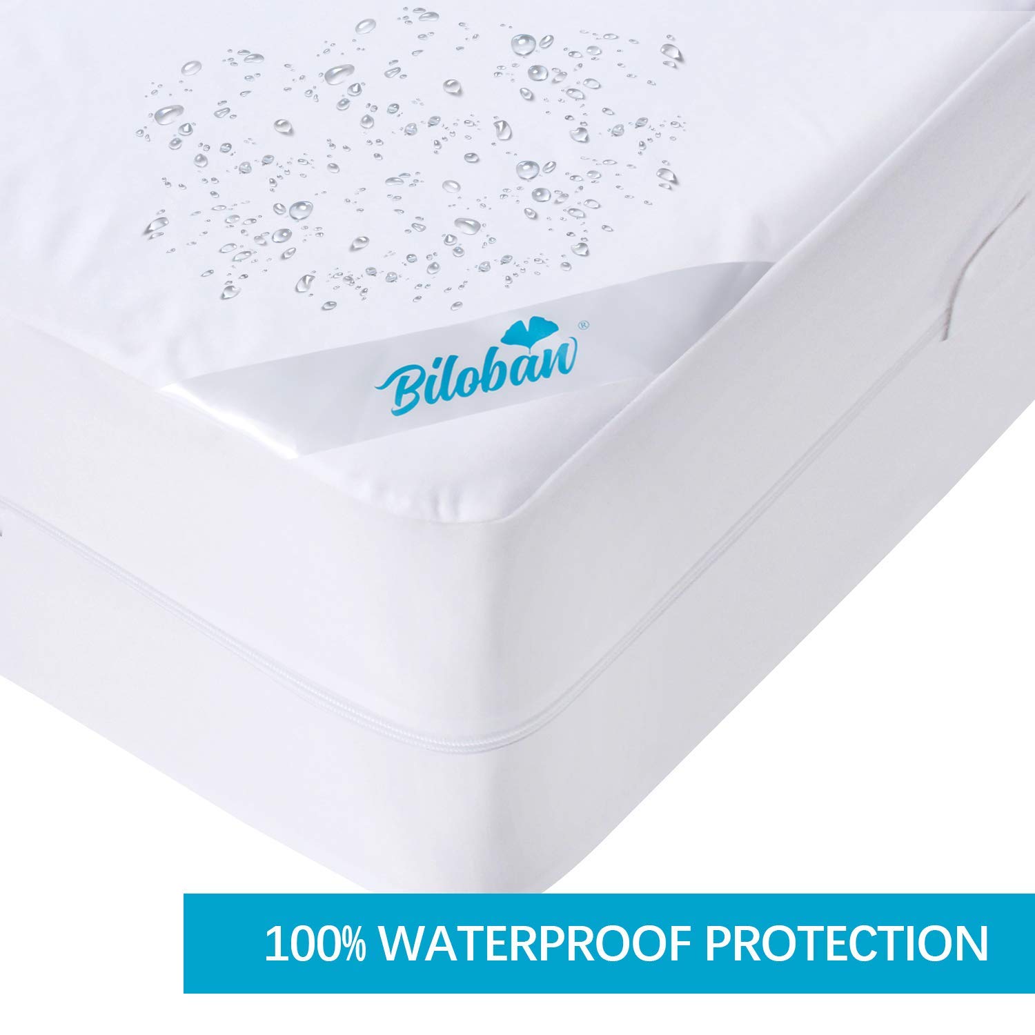 Waterproof Mattress Protector Zippered Twin XL (5/9 Inches), Mattress Cover & Mattress Encasement Twin Extra Long, 100% Waterproof 6 Sides Wrapping Box Spring Cover for College Dorm