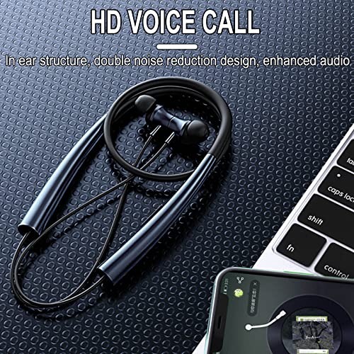 Wireless High-Power Headphones Bluetooth Earphones Double Ear Neck Hoop Ear Neck-Mounted Earphones for Sports