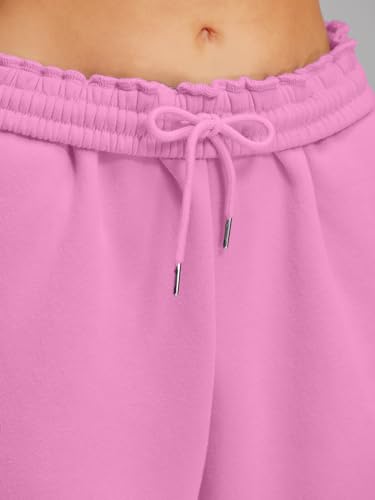 AUTOMET Sweatsuits for Women Set 2 Piece Outfits Oversized Sweatshirt Fall Outfits 2025 Lounge Sets Pullover Casual Trendy Y2k Clothing Sweatpants with Pockets Pink S