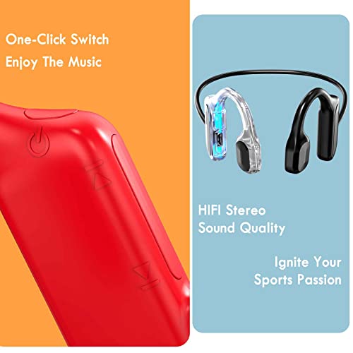 PUGGA Averi⢠- Bone Conduction Headphones, Open-Ear Bone Conduction Wireless Earphones IPX5 Waterproof, Sport Headphones Sweatproof for Running and Workouts (Blue)