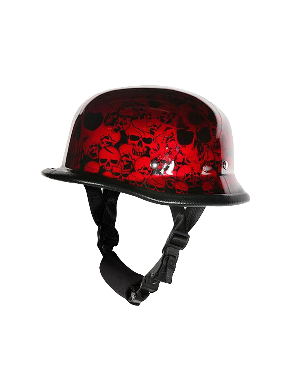 Colorful Baseball German Novelty Cap, Skull Graveyard Novelty Skull Headgear (as1, Alpha, x_l, Burgundy red) (Burgundy Red, Large)