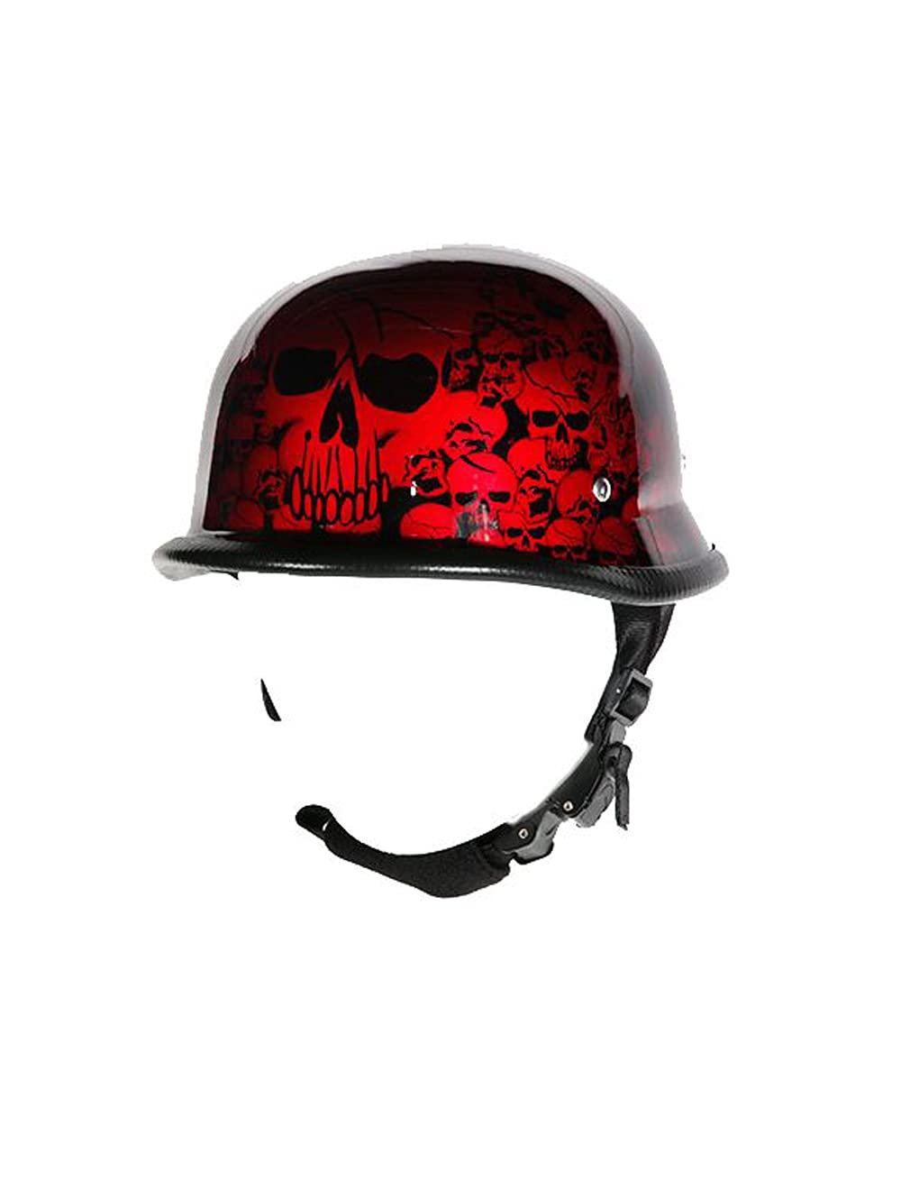 Colorful Baseball German Novelty Cap, Skull Graveyard Novelty Skull Headgear (as1, Alpha, x_l, Burgundy red) (Burgundy Red, Large)