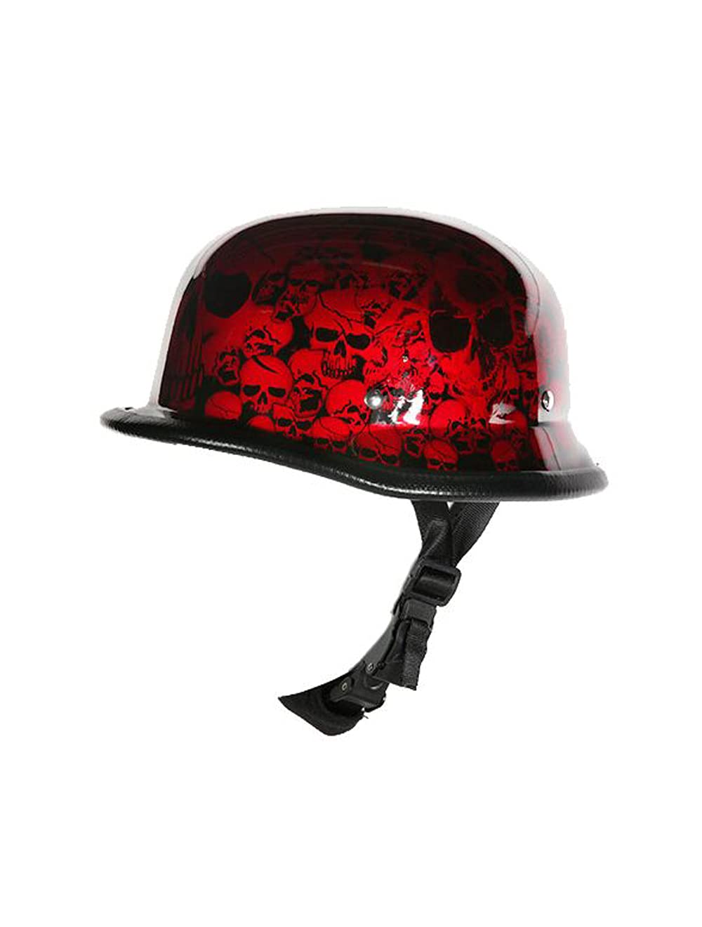 Colorful Baseball German Novelty Cap, Skull Graveyard Novelty Skull Headgear (as1, Alpha, x_l, Burgundy red) (Burgundy Red, Large)
