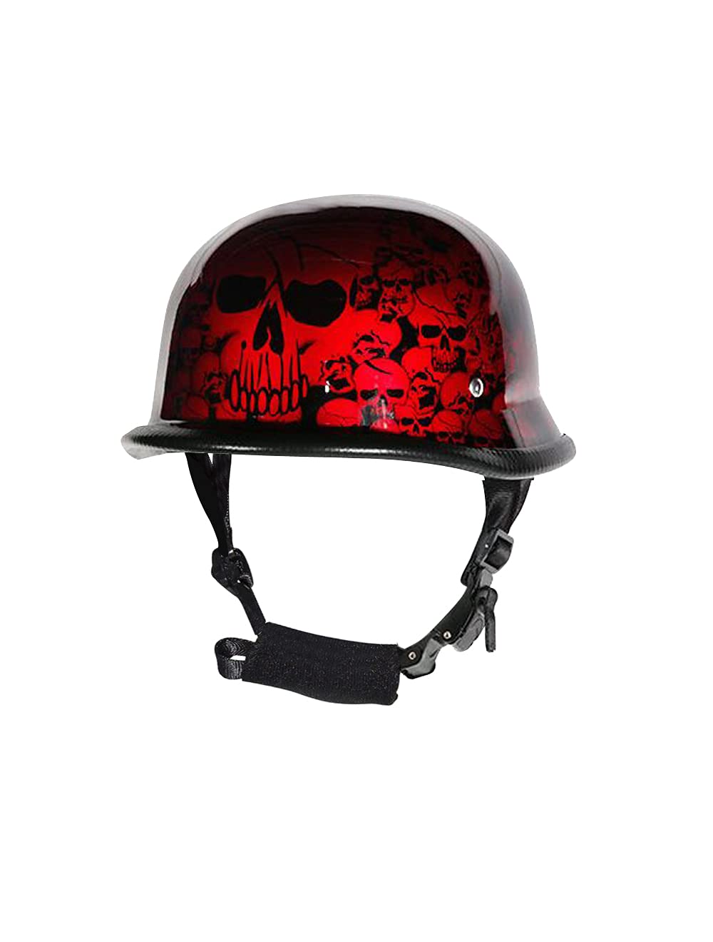 Colorful Baseball German Novelty Cap, Skull Graveyard Novelty Skull Headgear (as1, Alpha, x_l, Burgundy red) (Burgundy Red, Large)