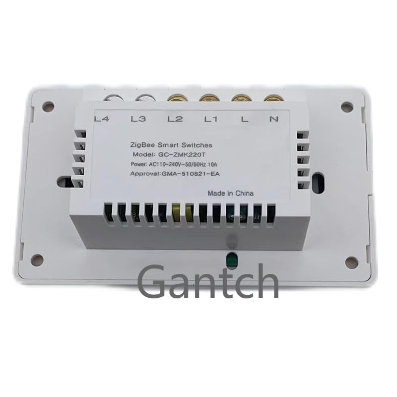 WiFi Smart Light Touch Wall Switch Works with Alexa and Google Home Neutral Wire Required, No Gateway Required. Connect to The Smart Life Tuya App.Us Standard Electrical Light Switches (1 Gang White)