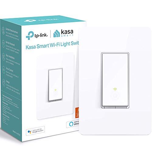 TP-Link Kasa Smart LED Strip Lights Multicolor WiFi & Kasa Smart Light Switch, Single Pole, Needs Neutral Wire, 2.4Ghz WiFi Light Switch Compatible with Alexa and Google Assistant, 1-Pack, White