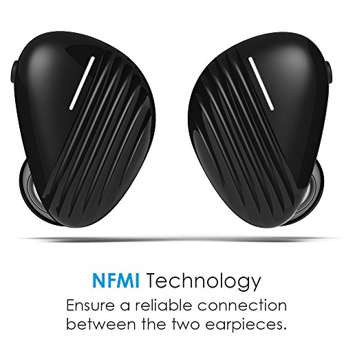NuForce Optoma BE Free8 Truly Wireless Premium Earphones with 16h Battery Life, AAC+aptX, SpinFit Ear Tips and Charging case