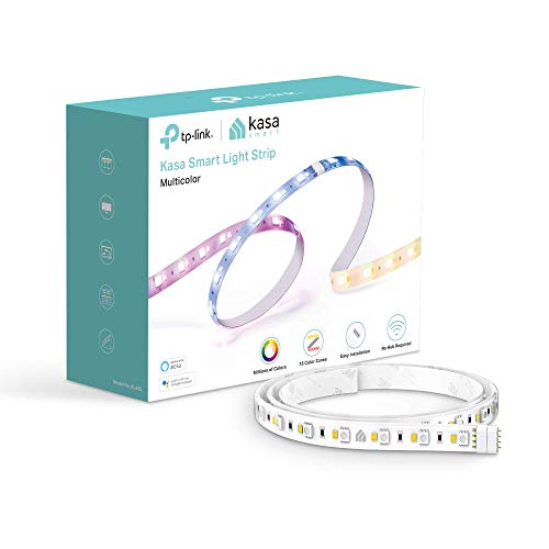 TP-Link Kasa Smart LED Strip Lights Multicolor WiFi & Kasa Smart Light Switch, Single Pole, Needs Neutral Wire, 2.4Ghz WiFi Light Switch Compatible with Alexa and Google Assistant, 1-Pack, White