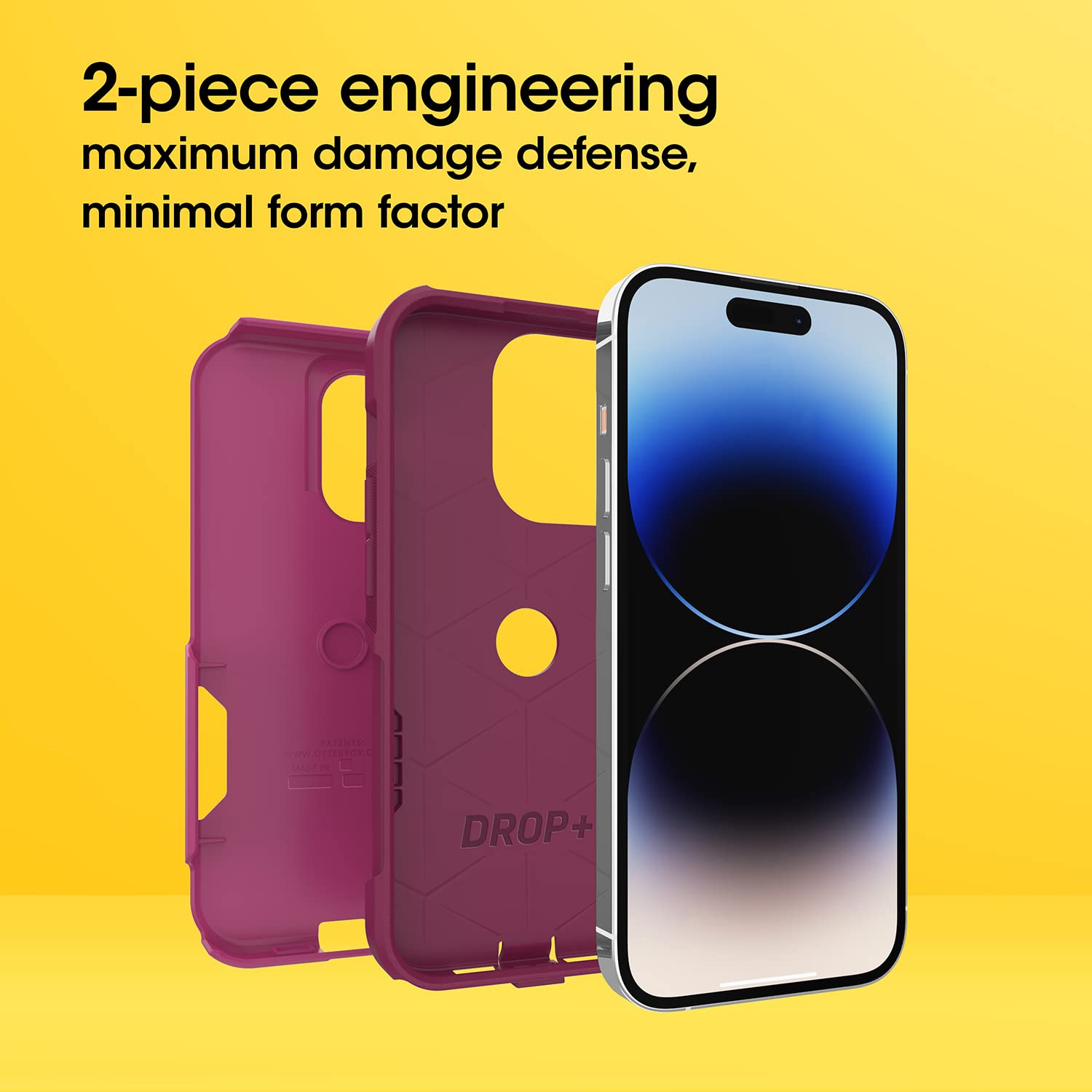 OtterBox Commuter Series for iPhone 14 Pro (ONLY) - INTO The Fucshia (Pink)