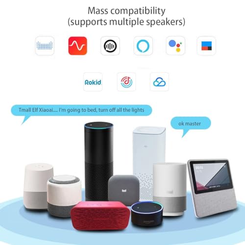 WiFi Smart Light Touch Wall Switch Works with Alexa and Google Home Neutral Wire Required, No Gateway Required. Connect to The Smart Life Tuya App.Us Standard Electrical Light Switches (1 Gang White)