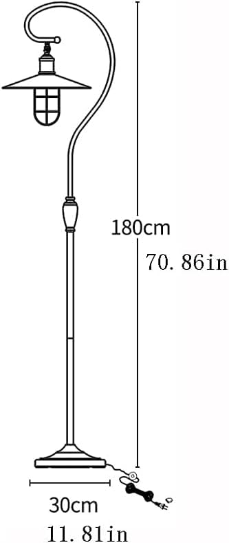 Floor Lamp Floor Light Standing Lamp Modern Industrial Floor Lamp for Living Rooms Bedroom Rustic Reading Standing Lamp Standing Indoor Pole Lamp Standing Light Bedroom