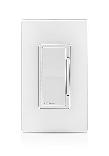 Leviton DDMX1-BLZ Decora Digital 450W LED/CFL, 1000W Incandescent Dimmer and Timer with Bluetooth Technology, Neutral Required,White, Ivory, Light Almond