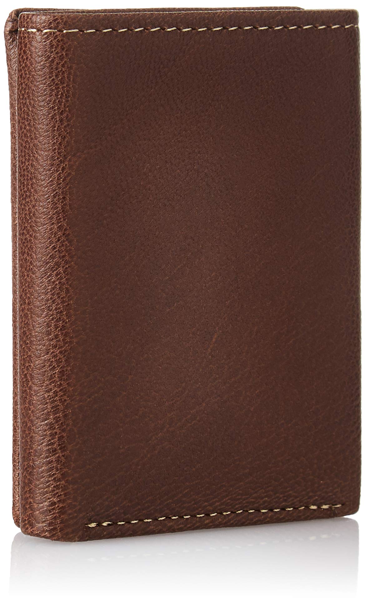 Timberland Men's Leather RFID Blocking Trifold Wallet, Brown, One Size