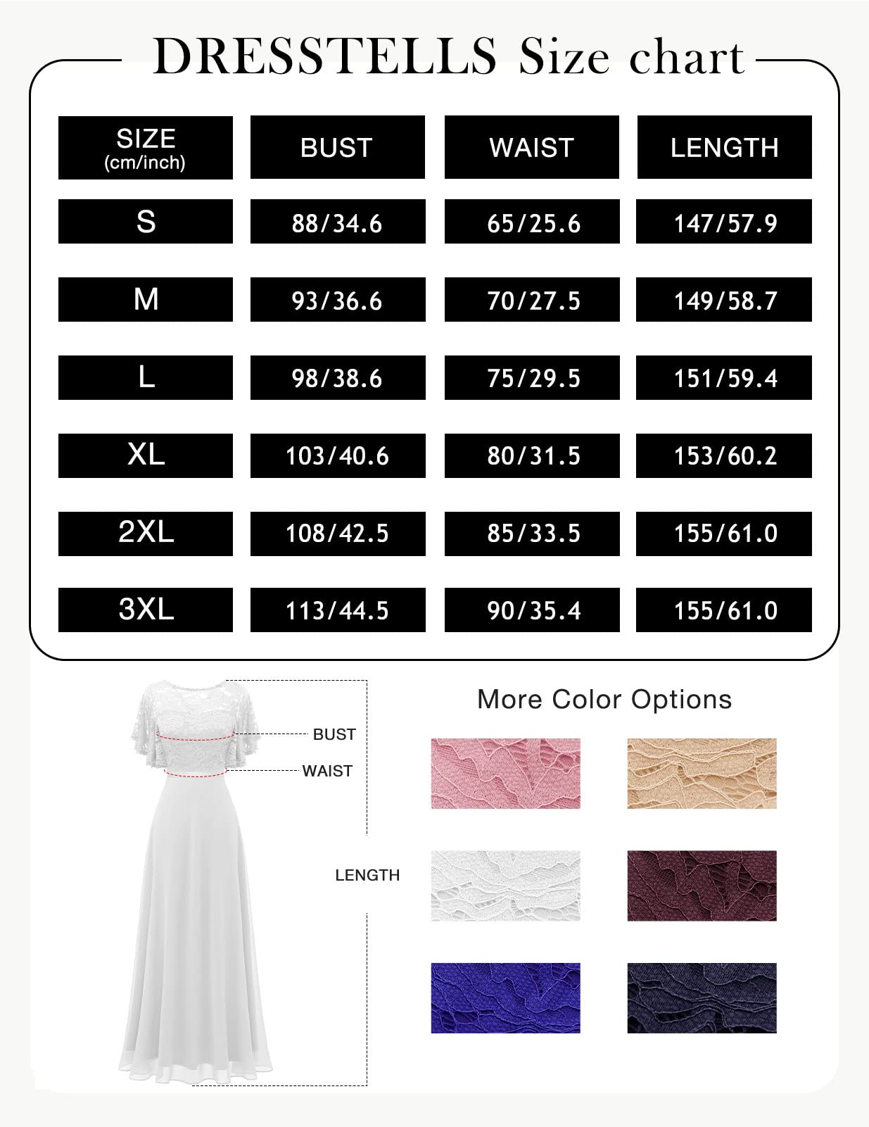 DRESSTELLS Chiffon Formal Wedding Guest Dresses for Women, Romantic V-Back Short Sleeve Maxi Bridesmaid Prom Party Evening Cocktail Dress for Teens, 2025 Spring, White S