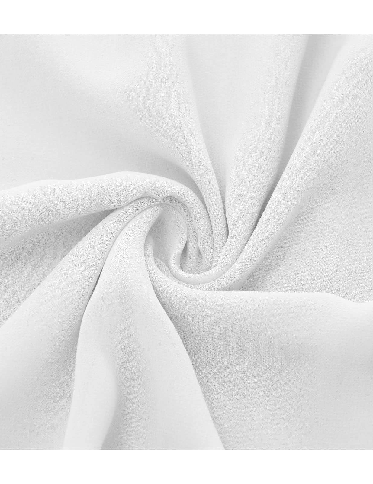 DRESSTELLS Chiffon Formal Wedding Guest Dresses for Women, Romantic V-Back Short Sleeve Maxi Bridesmaid Prom Party Evening Cocktail Dress for Teens, 2025 Spring, White S