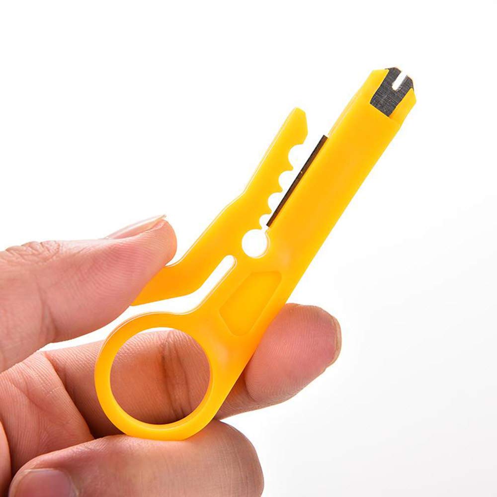 Hiija Punch Down Tool Kit with 110 & BK Blade, 5PCS Cat6 RJ45 Keystone Jack, Network Wire Stripper Tool Kits Professional