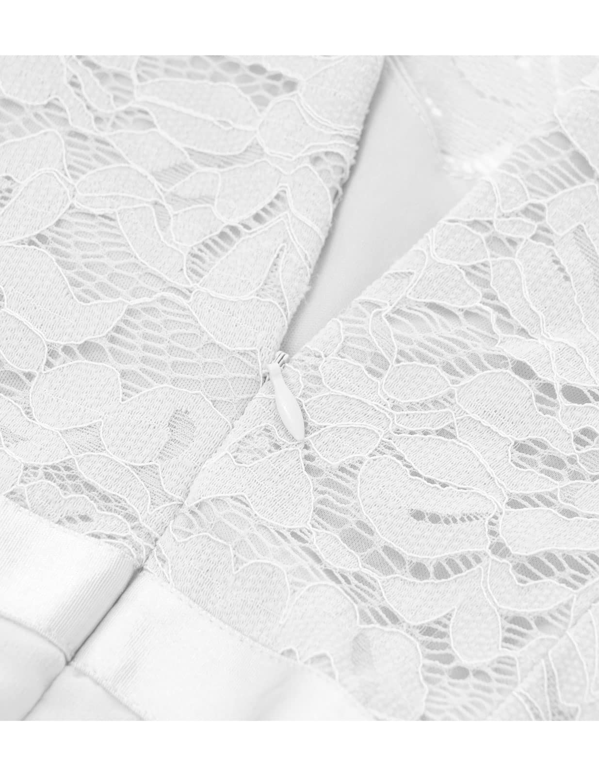 DRESSTELLS Chiffon Formal Wedding Guest Dresses for Women, Romantic V-Back Short Sleeve Maxi Bridesmaid Prom Party Evening Cocktail Dress for Teens, 2025 Spring, White S