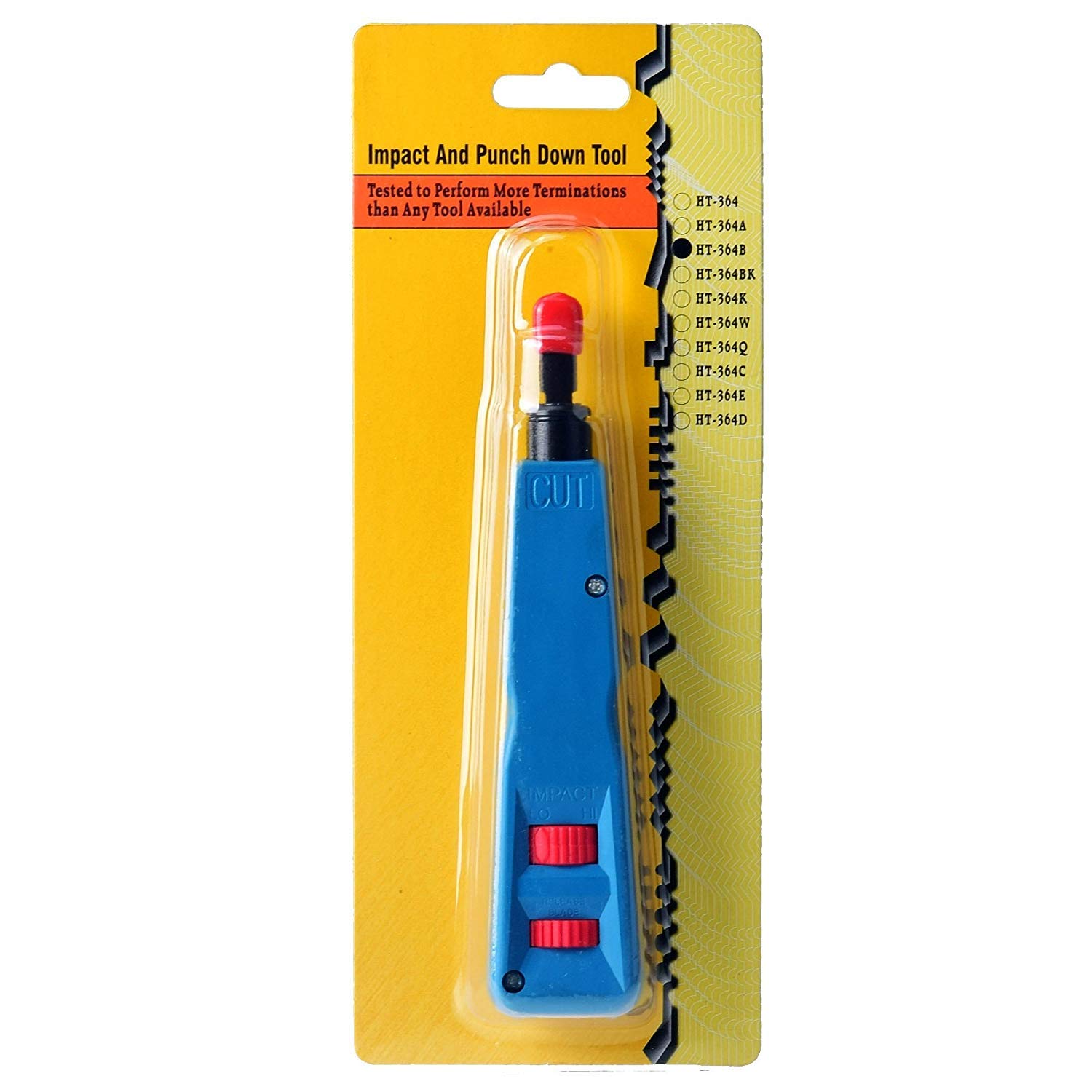 Hiija Punch Down Tool Kit with 110 & BK Blade, 5PCS Cat6 RJ45 Keystone Jack, Network Wire Stripper Tool Kits Professional