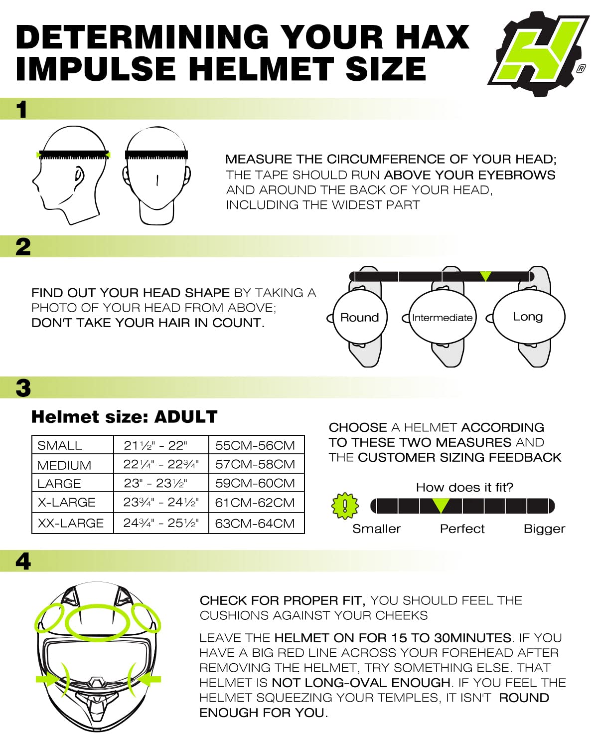 HAX Full Face Motorcycle DOT Approved Helmet with Dual Rear Wing and Pinlock Ready - Lightweight and Durable Motorbike Street Bike Helmet for Adults (Impulse Devour Black,XL)