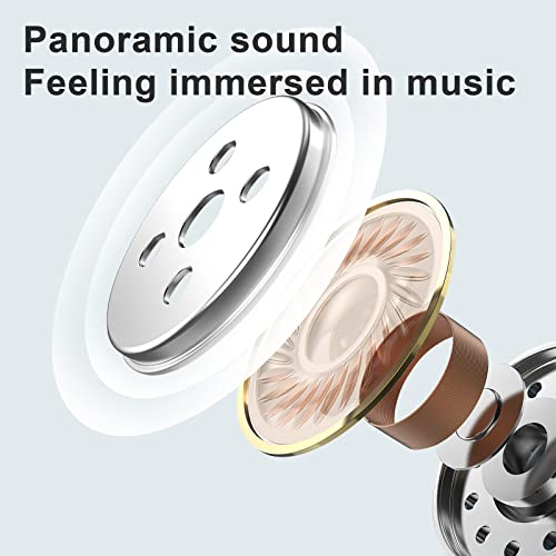 Wireless Earbuds Bluetooth Headphones with Charging Case In Ear Waterproof Headset Built-in Microphone Immersive Premium Sound for Sports Running Gaming Music
