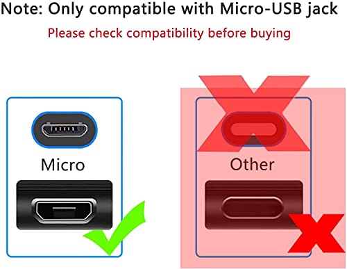 10FT Charger Mirco USB Charging Cable Compatible with Alcatel Go Flip, Go Flip 3, Go Flip V 4044V 4051s,Alcatel OneTouch,Cingular Flip 2/3, MyFlip, QuickFlip, Smartflip 4052r 5044C 5002r 9024W, TCL A3