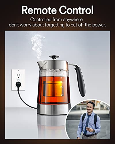 Smart Outlet in-Wall - Smart Electrical Outlet That Work with Alexa, Google Home, 15 Amp, No Hub Required, ETL & FCC Certified, 2.4G WiFi Only (4 Pack)