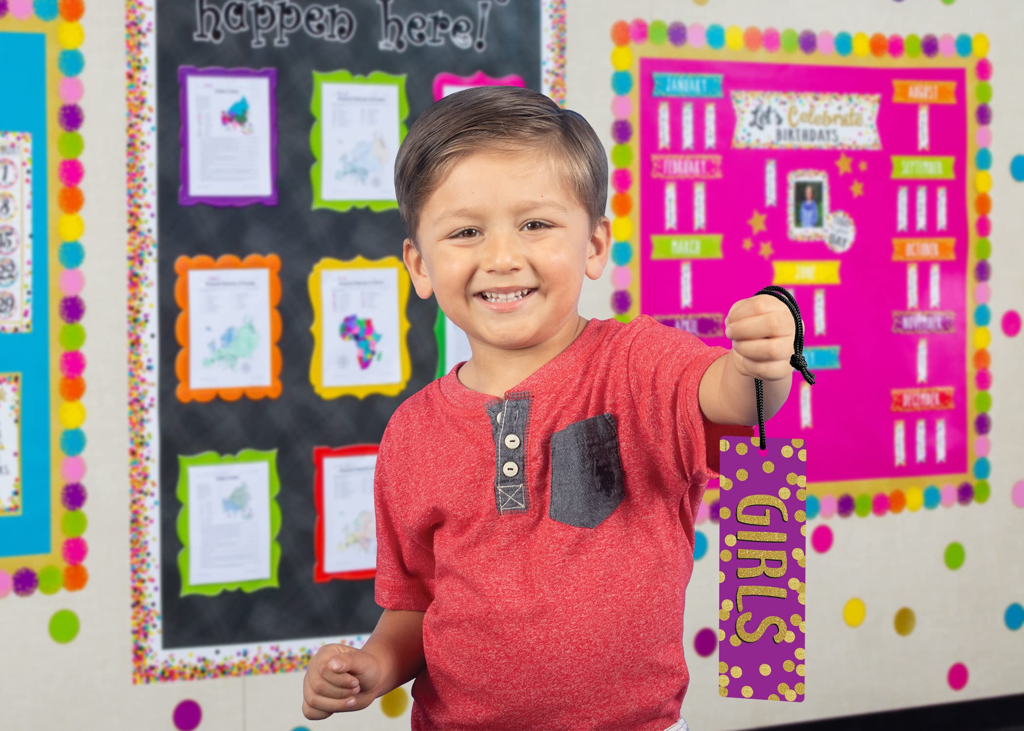 Teacher Created Resources Confetti Magnetic Girls Pass