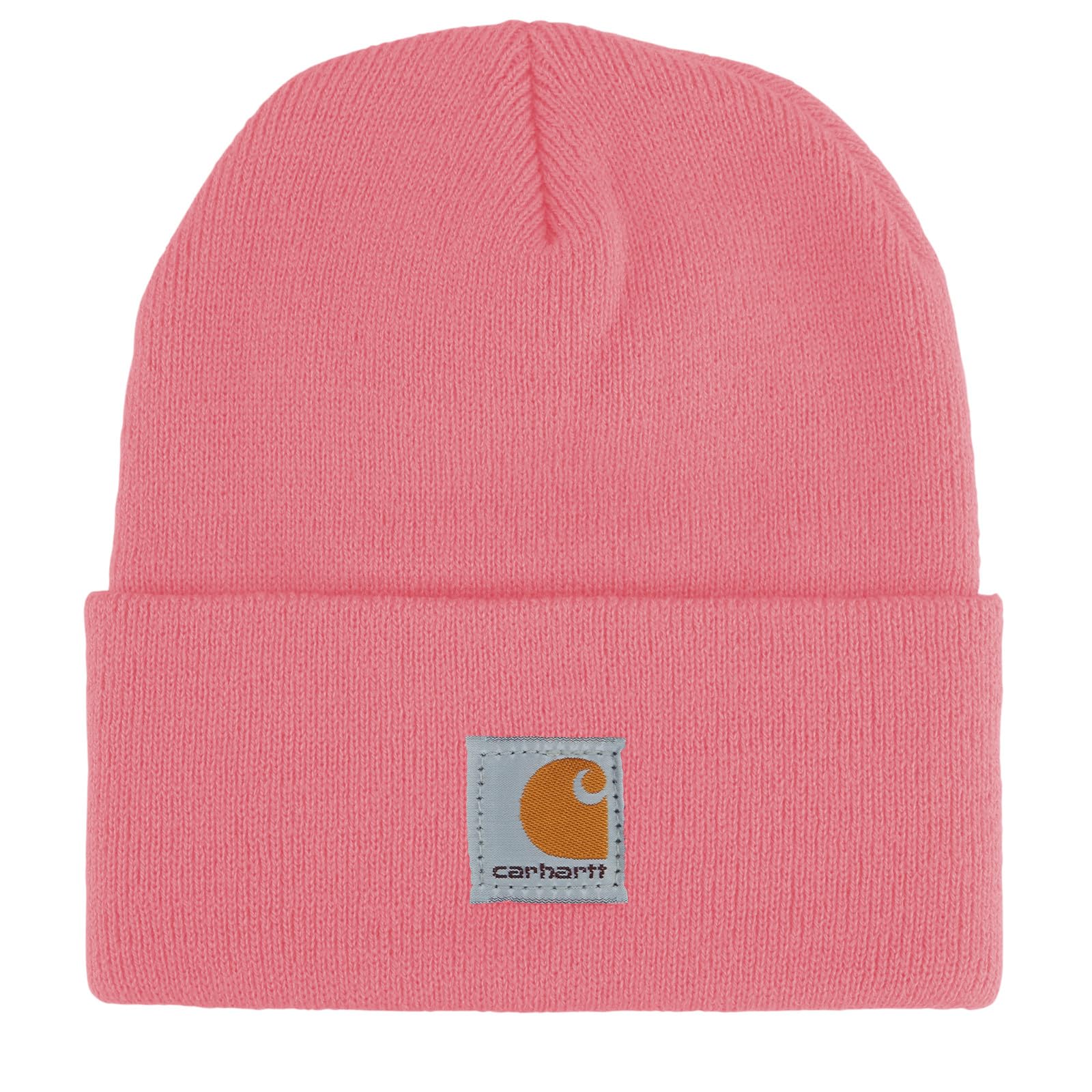 Carhartt Boys' Kids' Knit Beanie Watch Hat, Pink Lemonade, Youth