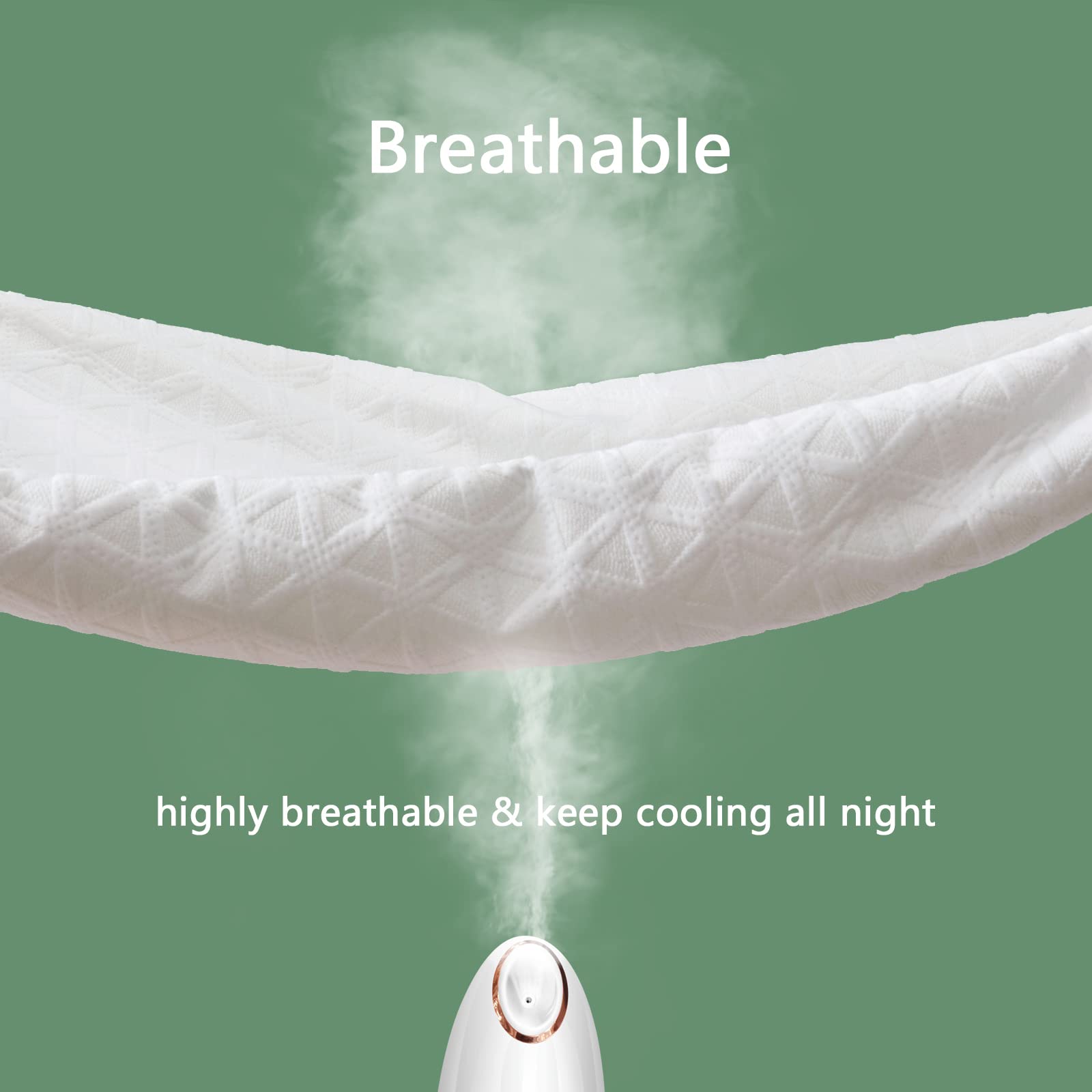 Premium 100% Waterproof Mattress Protector Full Size, Breathable Bed Cover 3D Air Fabric Cooling Mattress Pad Cover Smooth Soft Noiseless Washable, 8''-21'' Deep Pocket