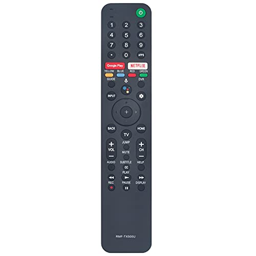 RMF-TX500U Replacement Remote Control Supports for Sony BRAVIA LCD TV XBR-43X800H XBR-49X800H XBR-65X900H XBR-55X900H XBR-75X900H XBR-85X900H XBR-55X800H XBR-49X950H XBR-55A8H XBR-55X850G XBR-65A8H