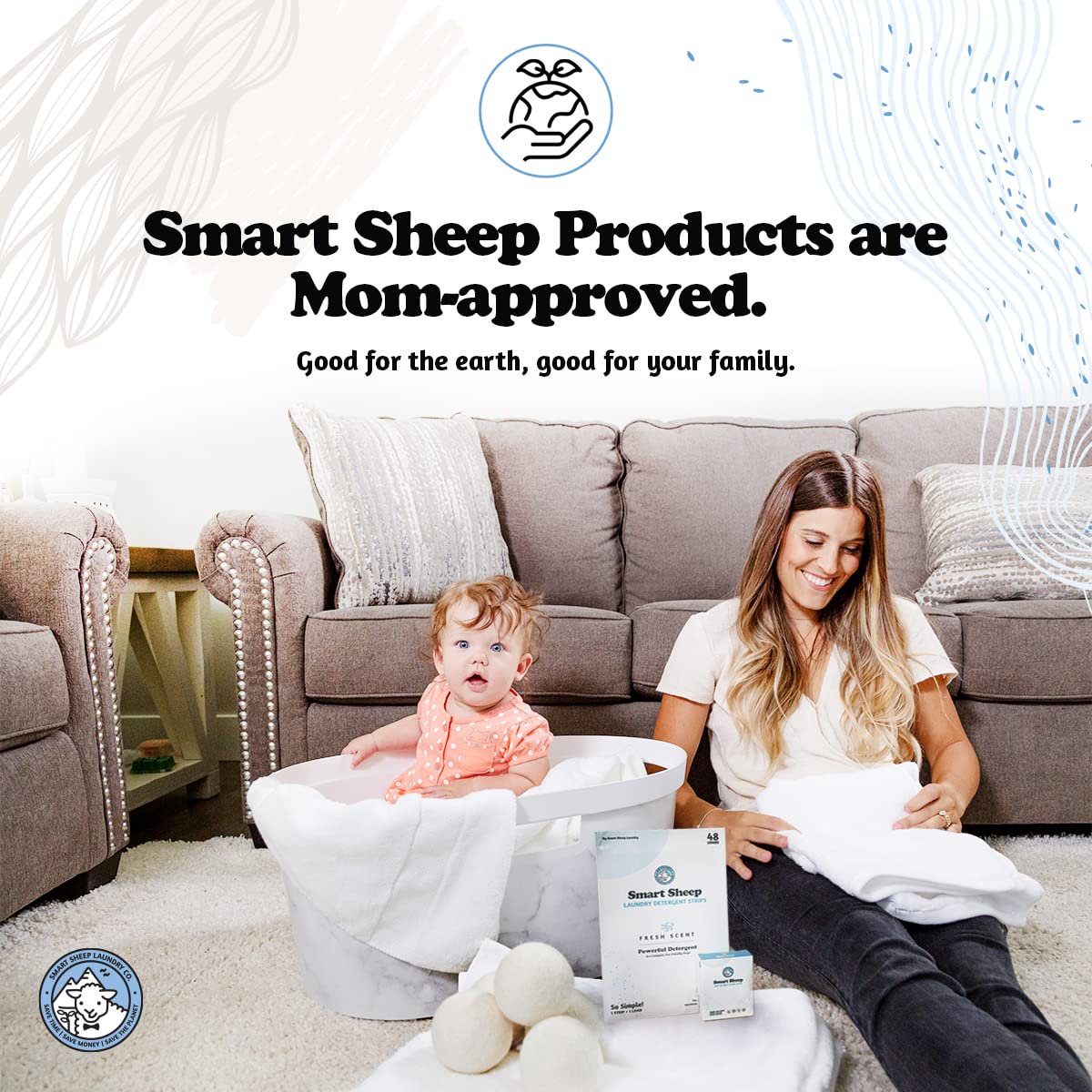 2 Pack Stain Stick - Stain Remover Bar for Clothes by Smart Sheep - Powerful Laundry Stain Remover - Formulated w/Natural Ingredients - Perfect for Food Drink Pet Grass & Blood Stains