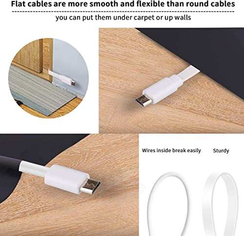Grolebo 9m/ 30FT Power Extension Cable Compatible with Wyze Cam V3,Wyze Cam Outdoor,Arlo Essential,Eufy,Kasa,Yi,Blink Camera,NestCam Indoor,Micro USB Charging Cord for Security Camera(1pack)