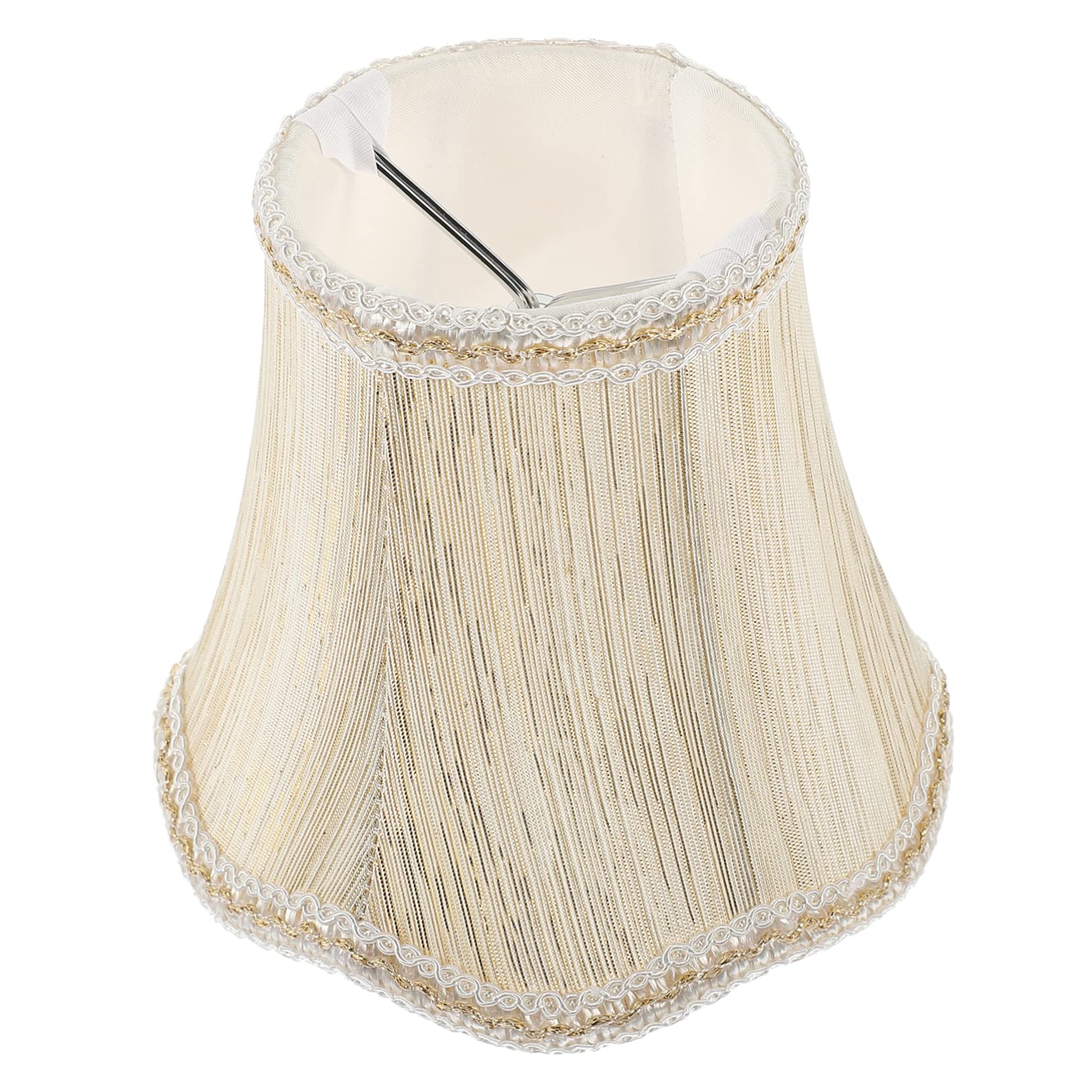 DOITOOL 2pcs Fabric Lampshade Rustic Floor Lampshade Royal Lamp Shades Lamp Shade Replacement Fabric Lamp Shade Lamp Shade Fabric Cloth Nightstand Lamp Shade Pagoda Iron Sector