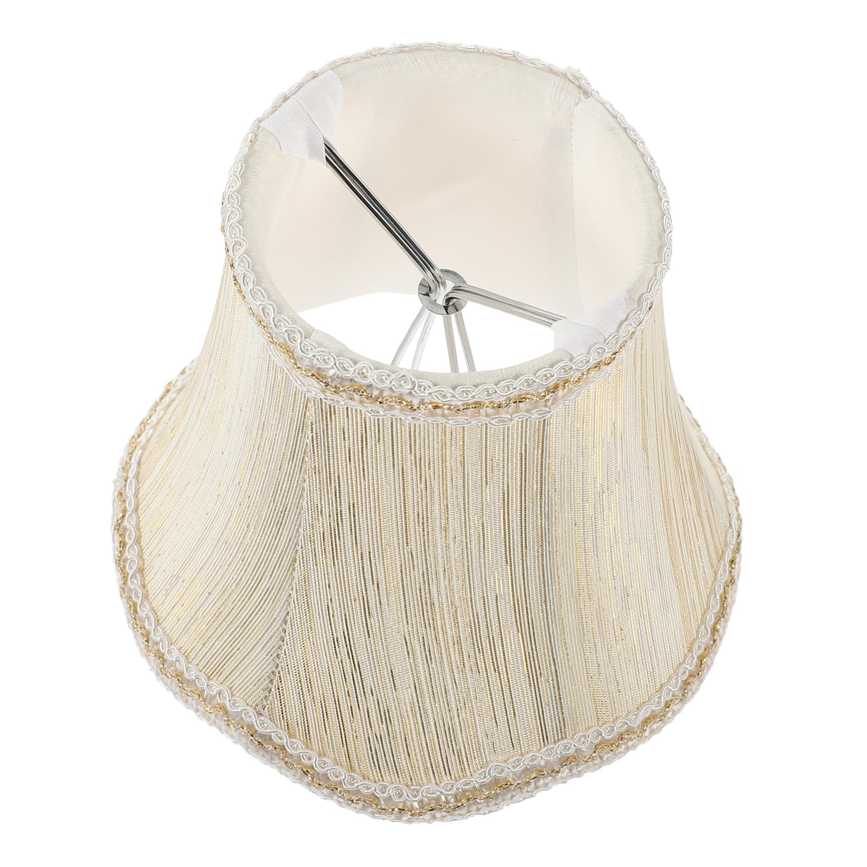 DOITOOL 2pcs Fabric Lampshade Rustic Floor Lampshade Royal Lamp Shades Lamp Shade Replacement Fabric Lamp Shade Lamp Shade Fabric Cloth Nightstand Lamp Shade Pagoda Iron Sector