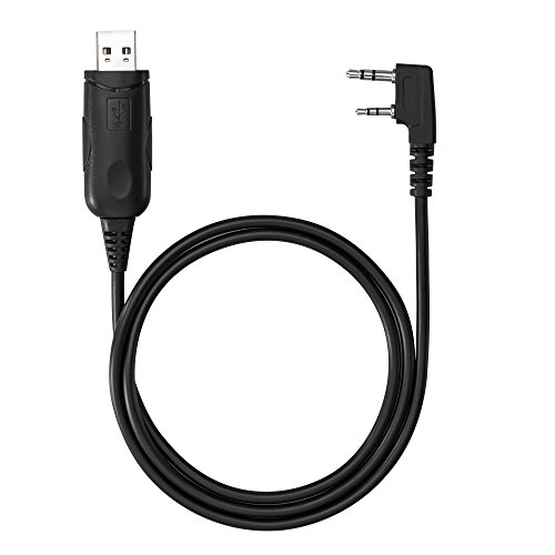 Walkie Talkies Programmable Cable K Head 2 Pin USB 2 Way Radio Programming Cable Compatible with SAMCOM FPCN30A FPCN10A Two Way Radios, Window System Only