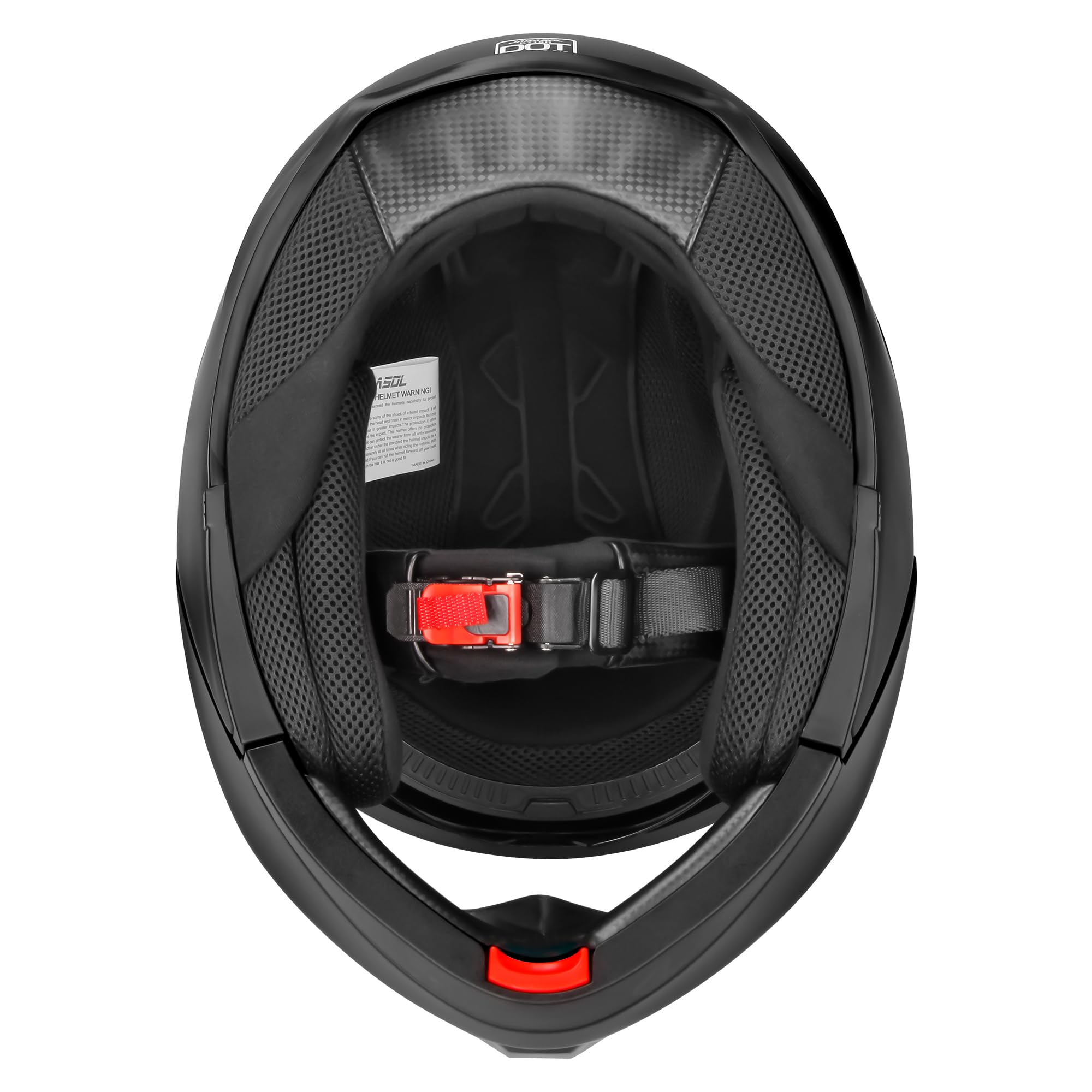 JAGASOL DOT Flip Up Modular Full Face Motorcycle Helmet with Dual Visor for Adult Men and Women, DOT Approved(Matte Black,M)