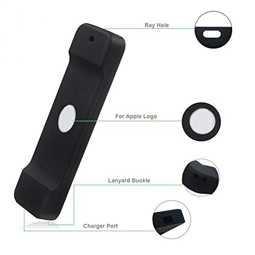 Remote Case Compatible with Apple TV 4K (5th) and 4th Generation, Auswaur Shock Proof Silicone Remote Cover Case Compatible with Apple TV 4th Gen 4K 5th Siri Remote Controller - Black