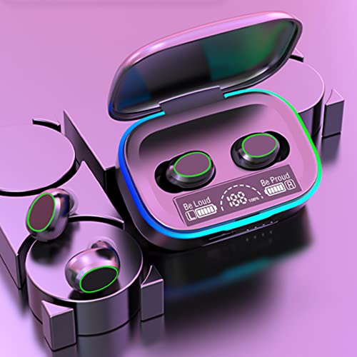 Bluetooth 5.1 Wireless Earbuds with Charging Box, Waterproof in Ear Headphones Built-in Microphone with Immersive Premium Stereo HiFi Sound for Game Music Sport (A-with Charging Function)