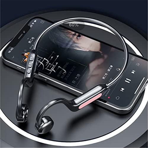 Bluetooth 5.3 Headset Wireless Ear Mounted Sports LED Digital Display Conduction Bluetooth Headset Headphones for Sports
