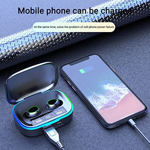 Bluetooth 5.1 Wireless Earbuds with Charging Box, Waterproof in Ear Headphones Built-in Microphone with Immersive Premium Stereo HiFi Sound for Game Music Sport (A-with Charging Function)