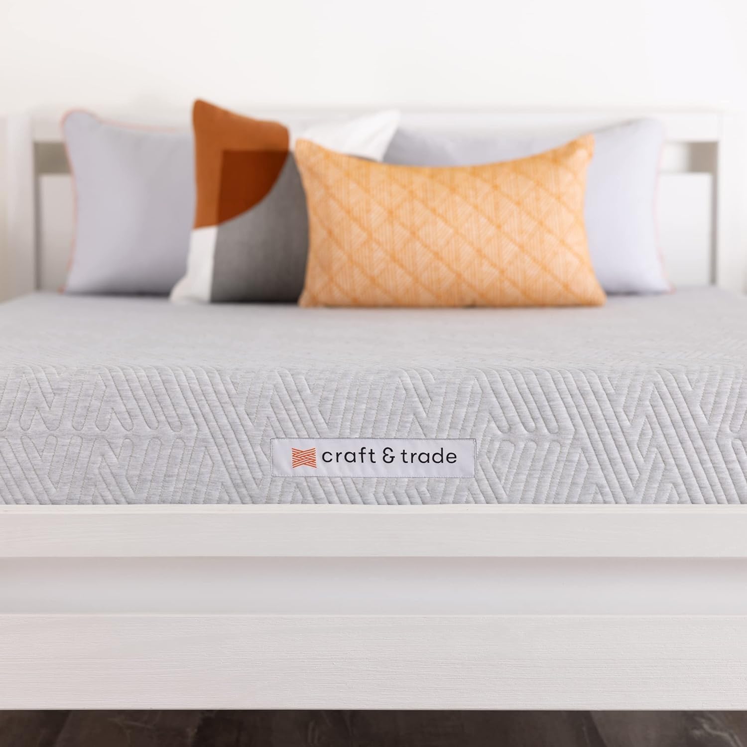 Craft & Trade 8-Inch Risewell Memory Foam Mattress, Bed-in-a-Box, CopperGel Cooling, CertiPUR-US Certified, Twin XL, 100 Night Trial