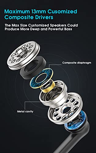 M48-Wireless Bluetooth Headset,Wireless Earbuds,Noise Cancelling Earbud,HD Sound Quality,deep bass,Sports Game headse,IPX6 Waterproof Stereo, Support to Summon The Voice Assistant, Black